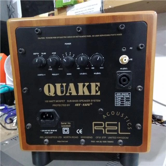 REL ACOUSTICS QUAKE Active / Powered Subwoofer 100W Sub-Bass Speaker £ ...
