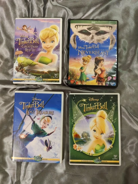 DISNEY'S TINKERBELL MOVIE Collection, Tinkerbell, Never Beast, Lost ...