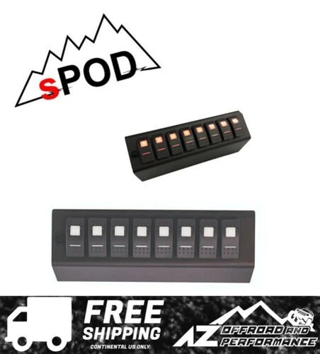 SPOD ADD-ON AMBRE Interrupteur Panneau pour 8 Circuit Soi Système Jeep ... SPOD ADD-ON AMBRE Interrupteur Panneau pour 8 Circuit Soi Système Jeep ...