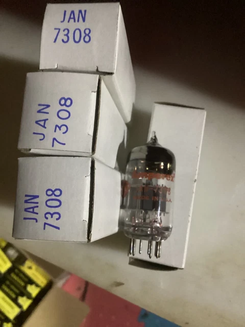 AMPEREX JAN 7308 6DJ8 Vacuum Tube Lot of Four $125.00 - PicClick CA