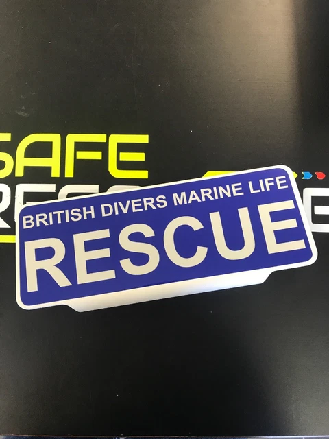 UNIVISOR SUN VISOR Sign - BDMLR RESCUE - Blue/White £19.99 - PicClick UK