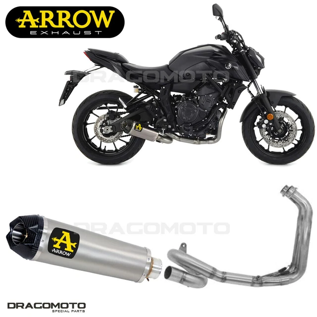 YAMAHA MT-07 2021-2022 Full exhaust ARROW WORKS Titanium CC Kat £907.87 ...