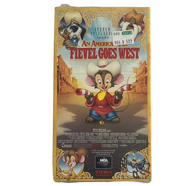 VTG AN AMERICAN Tale Fievel Goes West VHS Sealed MCA Watermarks ...