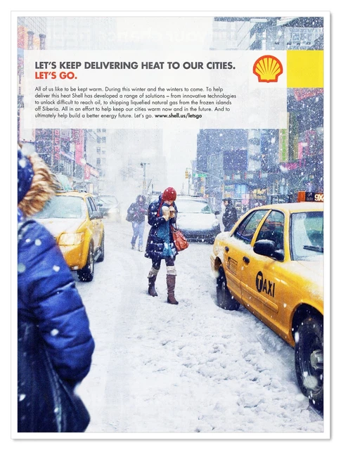 SHELL OIL & Gas Delivering Heat to Our Cities 2010 Full-Page Print ...