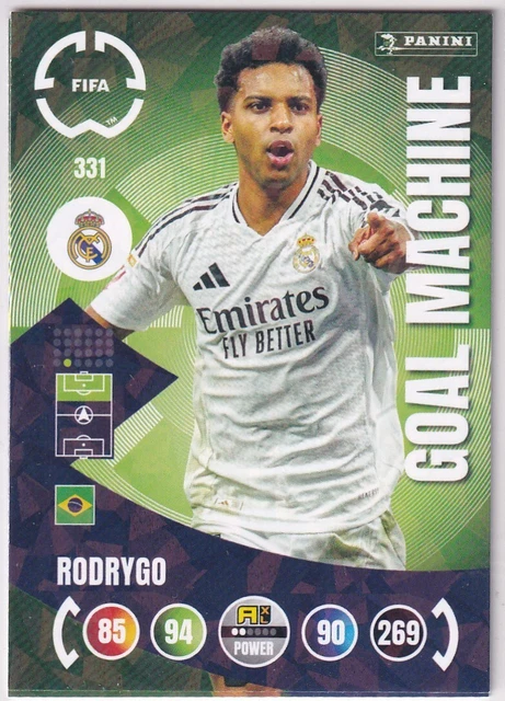 PANINI 2025 FIFA Club World Cup 25 Card No. 331 Rodrygo Goal Machine £1 ...