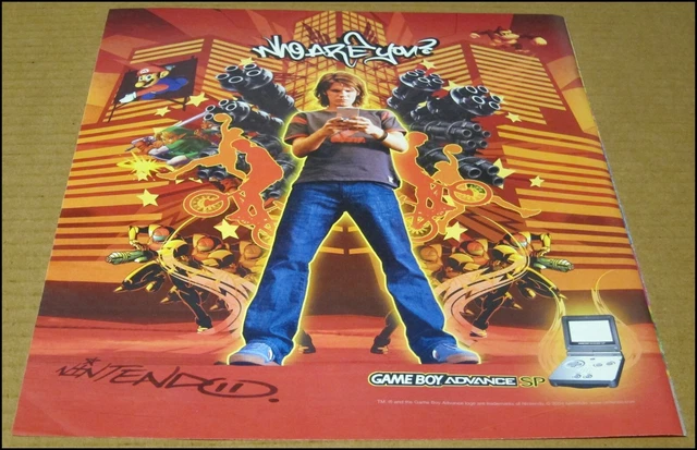 2004 GAME BOY Advance SP Print Ad Advertisement Vintage 10x12 Mario ...