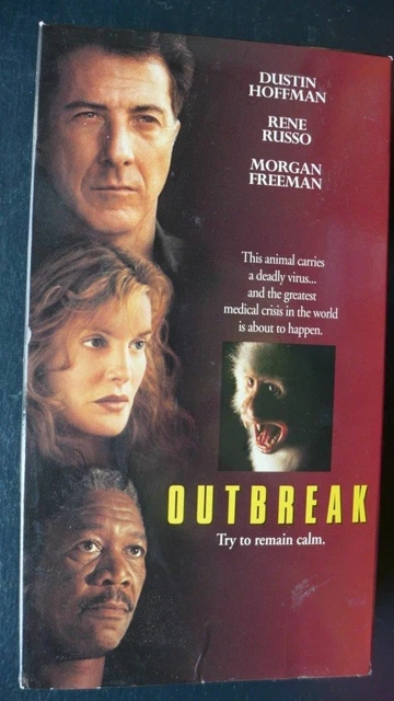 OUTBREAK (VHS, 1995, DDSS) Dustin Hoffman Rene Russo Morgan Freeman £1. ...