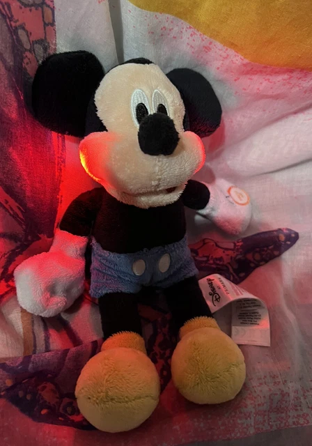 DISNEY PRIMARK MICKEY Mouse Light Up Cheeks Plush 10” Cuddly Soft Toy ...