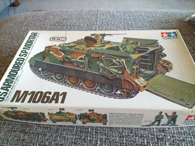 TAMIYA 1/35 M106A1 US Army Armoured SP Mortar AFV Tank Military Model ...