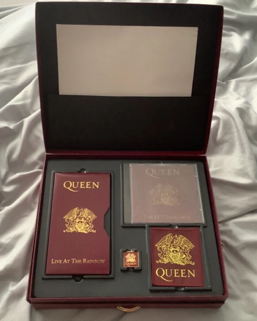 RARE QUEEN 1992 Deluxe Promo Boxset ~ 12 inch CD, T-Shirt, Patch, Badge ...