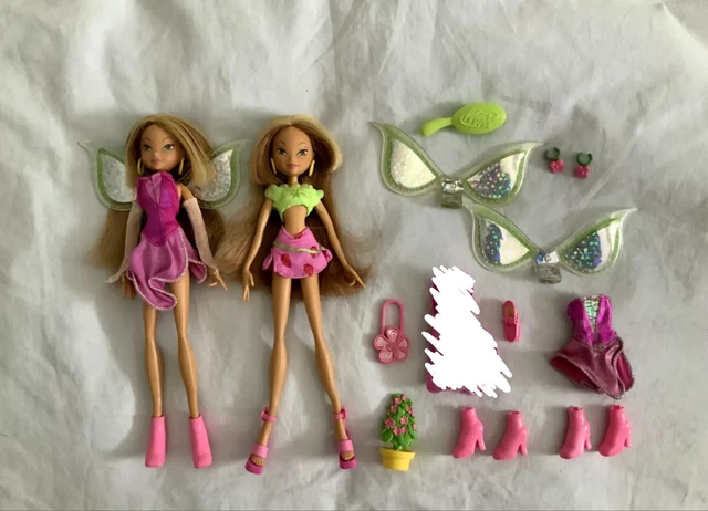 WINX CLUB FLORA Magic Winx Season 1 Mattel 2004 set of 2 dolls EUR 250 ...