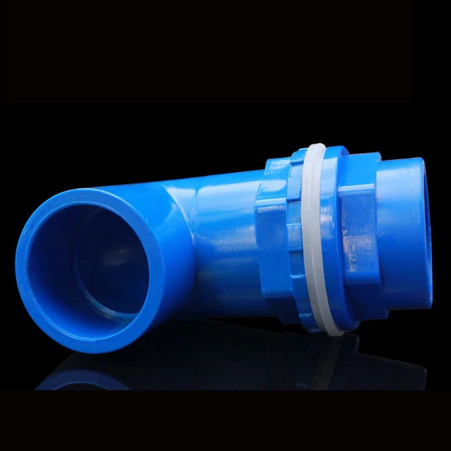 ID 20MM-50MM PVC 90° Elbow Fittings Tank Connector Bulkhead Pipe ...