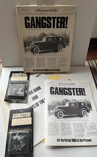 VINTAGE - FANTASY Games Unlimited - Gangster RPG with Miniatures - Role ...
