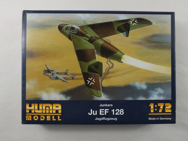 HUMA MODELL 1:72 Junkers Ju EF 128 Jagdflugzeug *Complete, Sealed Bag ...