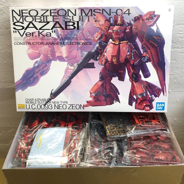 BANDAI BAUSATZ GUNPLA ZAKU MG 1:100 MSN-04 Sazabi Ver.Ka NEU ORIGINAL EUR 139,00 - PicClick DE