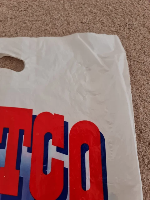 VINTAGE PLASTIC BAG shopping bag Westco Jeans $15.00 - PicClick AU