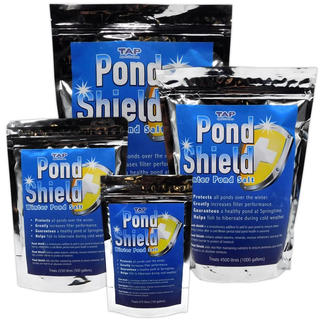 TAP POND SHIELD Winter Salt Pond Protector Tonic Improve Koi Fish ...