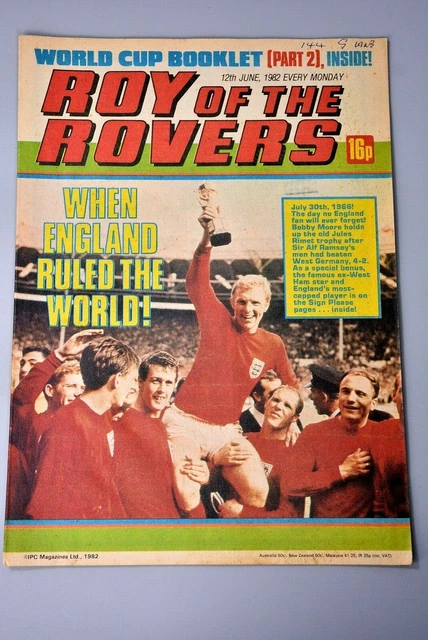 R&L VINTAGE MAGAZINE Comic: Roy of the Rovers 12th June 1982 EUR 5,17 ...