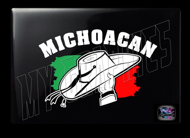 MICHOACAN MEXICO SOMBRERO Sticker Decal Calcomania Calca Pegatina ...