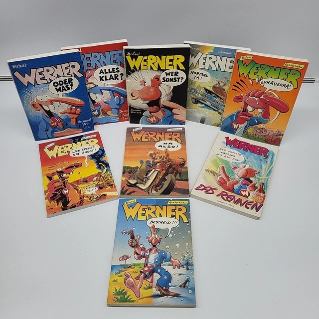 9X WERNER COMICS / Taschenbücher Brösel Semmel-Verlach Achterbahn EUR ...