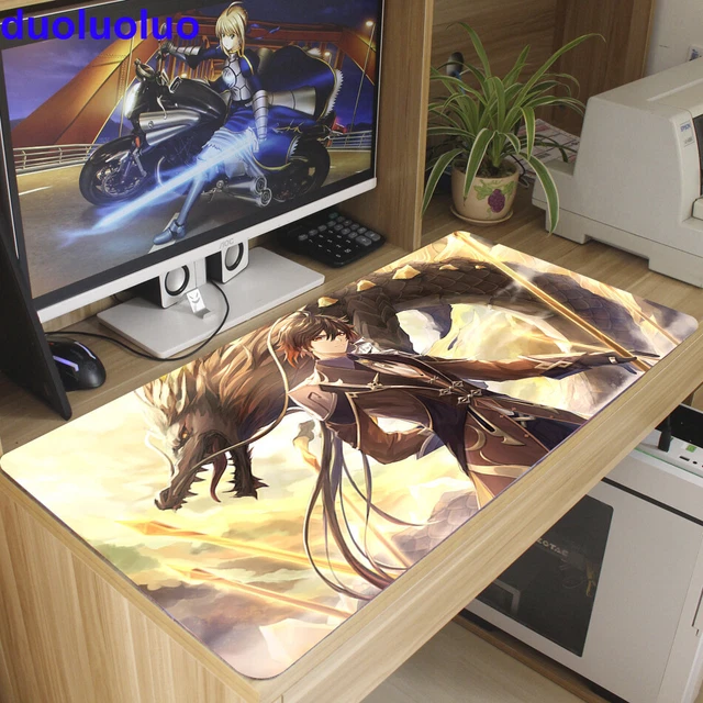ZHONGLI GENSHIN IMPACT Anime Laptop Mouse Pad 70*40cm Desk Game Playmat ...