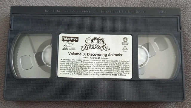 LITTLE PEOPLE. VOLUME 3: Discovering Animals. VHS Video Cassette. Brand ... LITTLE PEOPLE. VOLUME 3: Discovering Animals. VHS Video Cassette. Brand ...