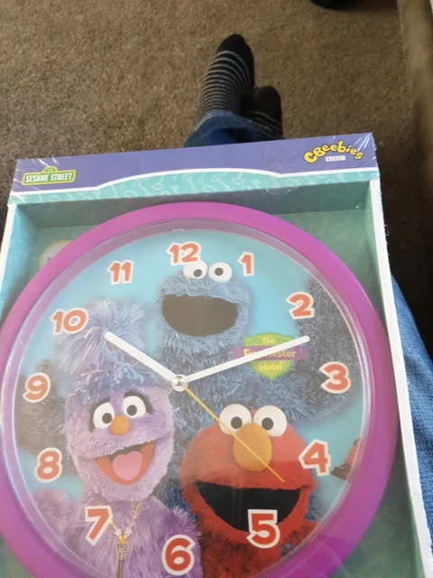 SESAME STREET FURCHESTER Hotel Wall Clock Cbeebies NEW Free UK Postage ...