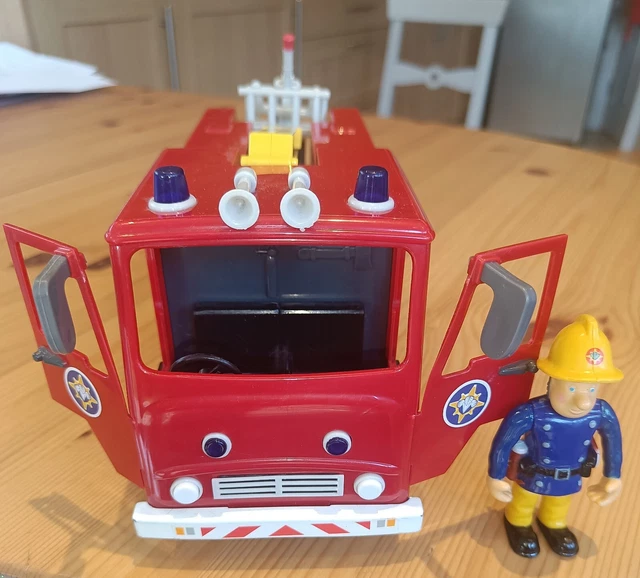 FIREMAN SAM FRICTION Action Jupiter Vehicle Fire Engine £12.99 ...