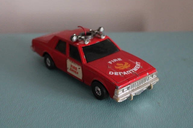 CORGITRONICS 6” CHEVROLET CAPRICE ‘Fire Chief’ TOY Diecast CAR Vintage ...
