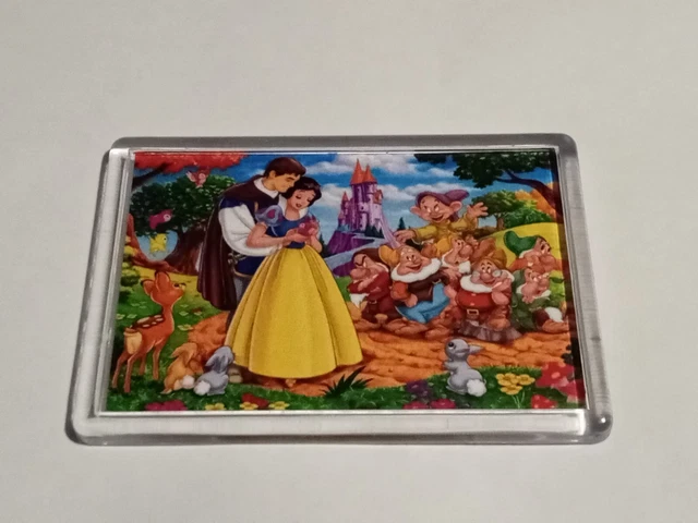 WALT DISNEY ACRYLIC Fridge Magnet Snow White And The Seven Dwarfs £5.99 ...