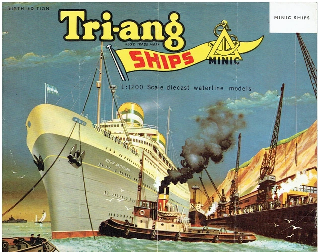 TRIANG MINIC DIE-CAST Model Ships Original 1962 Product Range Catalogue ...