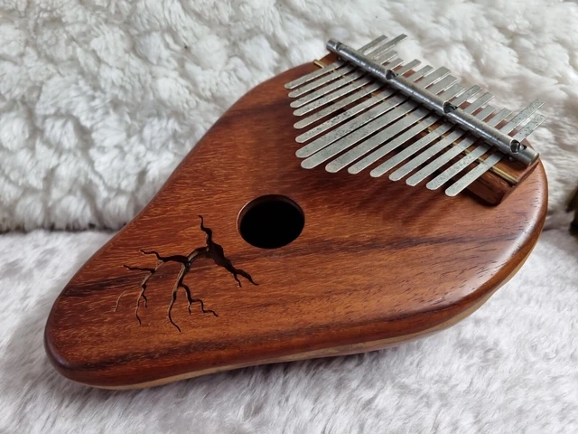 BEAUTIFUL AFRICAN STYLE Kalimba Gourd Thumb Piano Instrument 🎶Circa ...