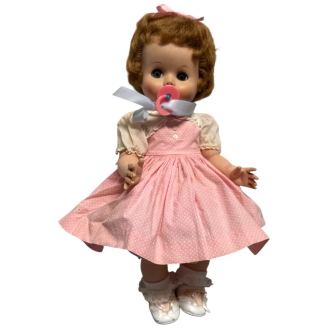 VINTAGE 1958 MADAME Alexander Kathy Cry Baby Doll Nurser Mouth Curly ...