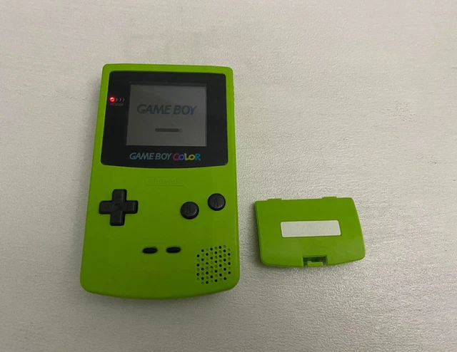 NINTENDO GAME BOY Color Kiwi Console CGB-001 W/Battery Cover! Tested ...