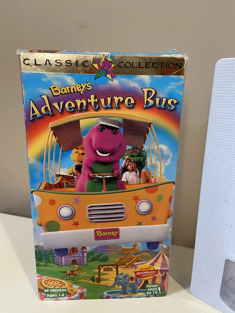 BARNEY - BARNEYS Adventure Bus (VHS, 1997) White Tape $11.04 - PicClick CA