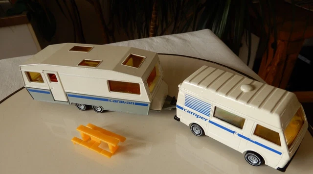SIKU VW KASTENWAGEN camper mit caravan unbespielt EUR 42,50 - PicClick DE