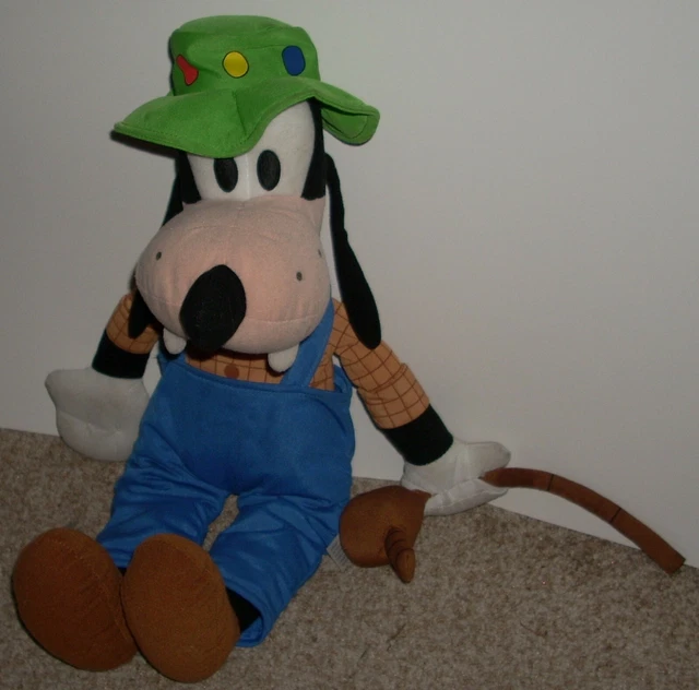 DISNEYLAND EXCLUSIVE DISNEY Goofy Fishing Plush Doll 20" Stuffed Animal ...