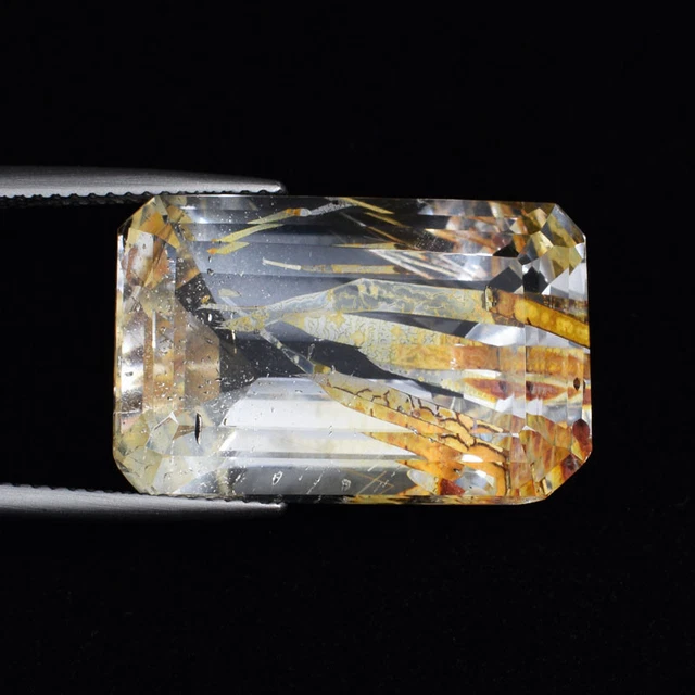 37.83 CT WORLD CLASS BEST GRADE UNTREATED NATURAL RUTILE TOPAZ GEMS ...