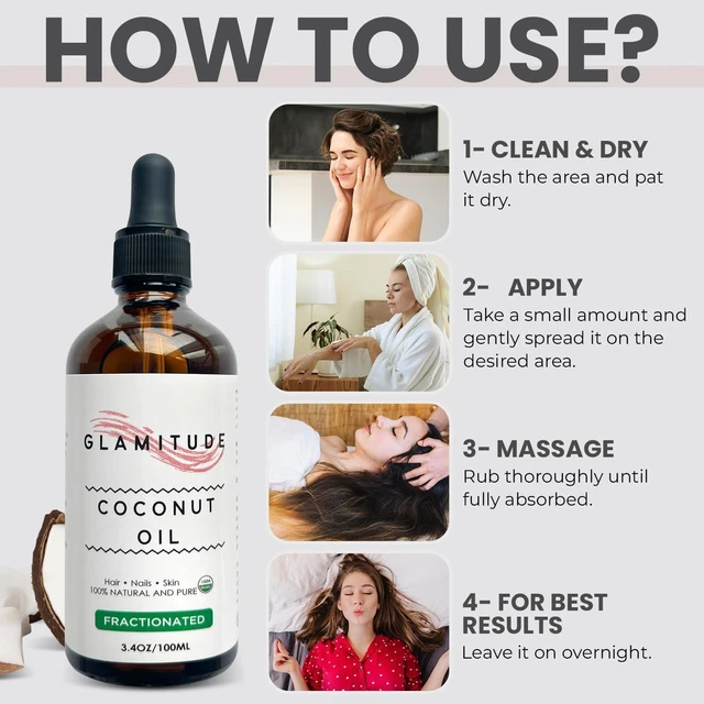 COCONUT OIL - Hair Growth Oil, Body, Face & Baby $34.99 - PicClick AU