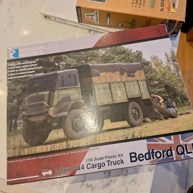 RUBICON MODELS BEDFORD Qld Cargo Truck Model Kit bolt action british ...
