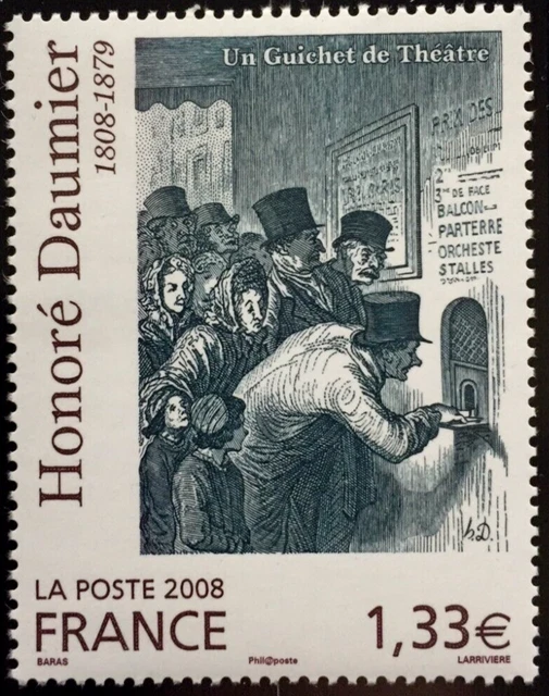 TIMBRE - FRANCE - Tableau de Honoré DAUMIER - YT4305 - Neuf ** - 2008 ...