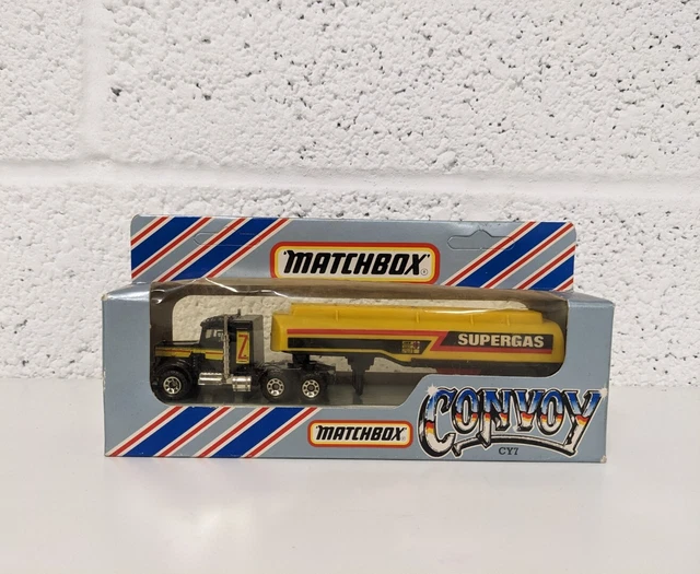 MATCHBOX CONVOY CY 7 Peterbilt Petrol Tanker Truck SUPERGAS Boxed $19. ...