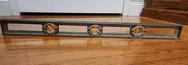 VINTAGE CRAFTSMAN LEVEL Prof-Class Cast Aluminum DOUBLE BUBBLE 28 INCH ...