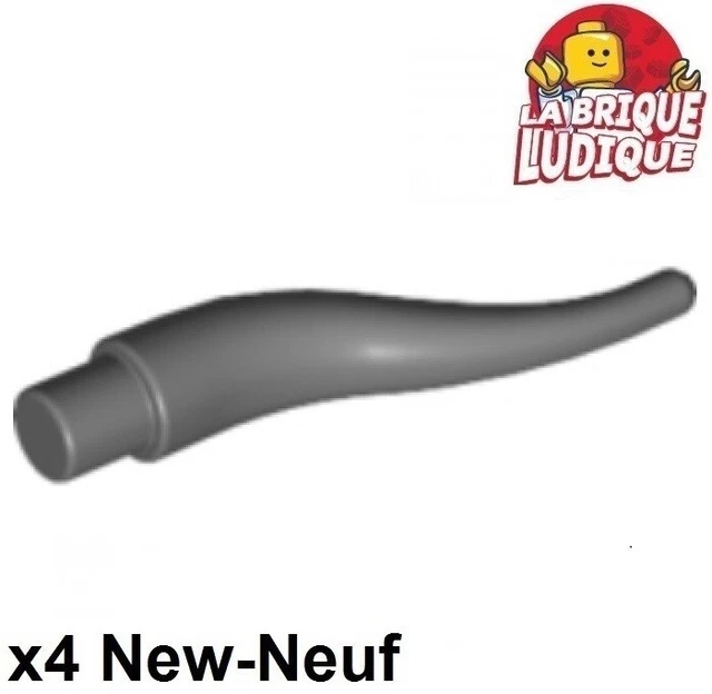 LEGO 4X COW Horn Cow Cattle Horn Long Dark Grey/Dark Bluish Gray 13564 ...