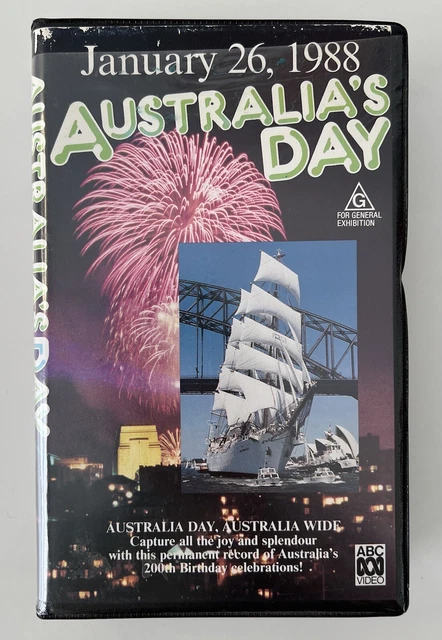 AUSTRALIA DAY VHS Bicentennial 1988 ABC 200 Years Konica Collectable ...