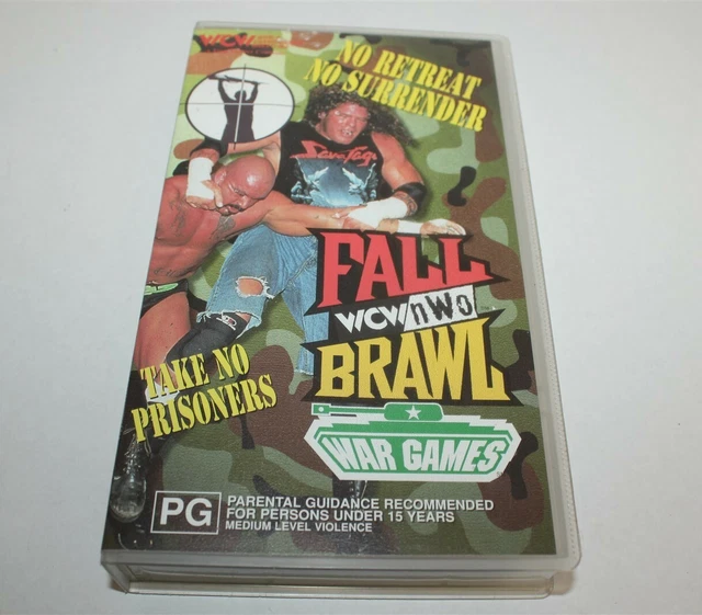 FALL WCW NWO Brawl War Games No Retreat No Surrender VHS Video 1999 ...