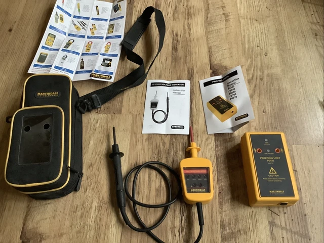MARTINDALE PROVING UNIT PD440 and Voltage Indicator &Bag Instructions ...
