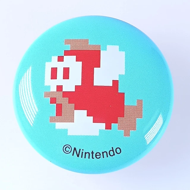 CHEEP CHEEP SUPER Mario Bros. 25th Anniversary Can Badge From Japan F/S ...