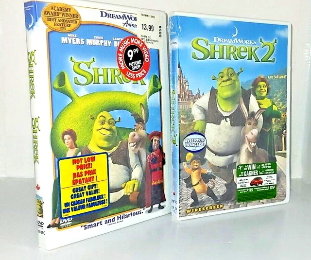 SHREK 1 & 2 Sealed DVD (2003/2004) $12.00 - PicClick CA