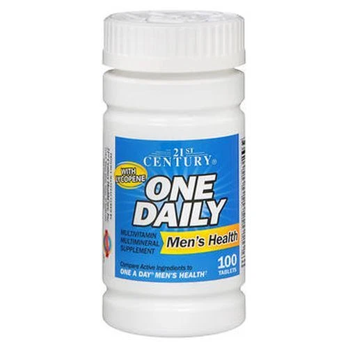 MEN'S HEALTH ONE Daily Multivitamin Multimineral Supplement 100 Tabs By ...